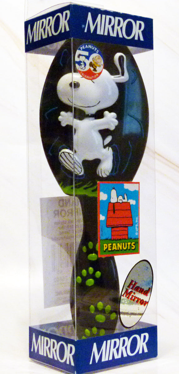 Snoopy Hand Mirror With Raised Images On Back| snoopn4pnuts.com