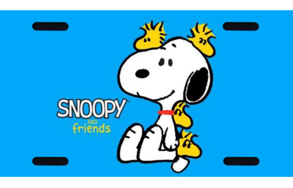 Snoopy and Friends Metal License Plate | snoopn4pnuts.com