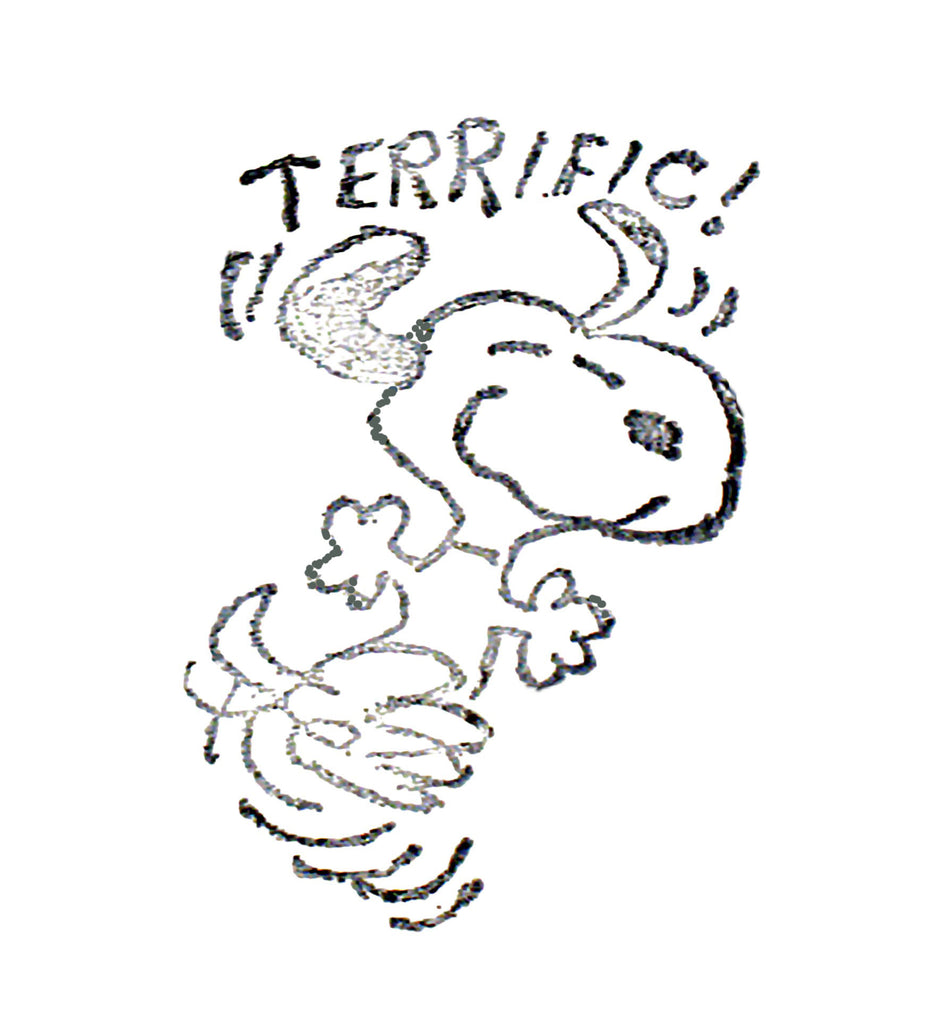 Snoopy Vintage Rubber Stamp With Wood Handle - TERRIFIC! | snoopn4pnuts.com