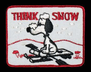 "Think Snow" Snoopy Patch| snoopn4pnuts.com